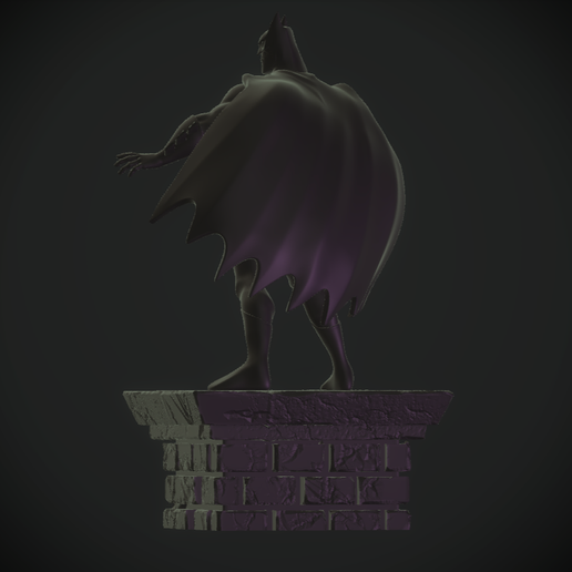 🦸 3D Batman on the Ledge - STL Batman 3D Model for Printing・Free 3D ...