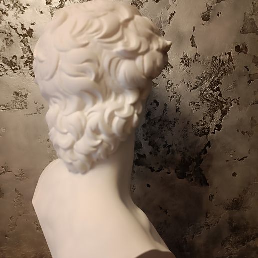 ️ Head of Michelangelo's David・ STL File for 3D printing・Cults