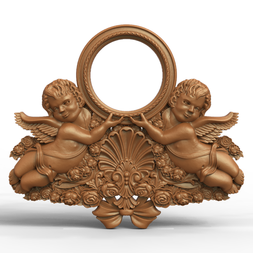 3D file 3D Model STL File for CNC Router Laser & 3D Printer 0146 Angels and babies 092 📁 ・3D ...