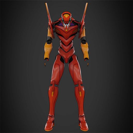 🤖 Evangelion EVA-02 Full Armor for Cosplay・ 3D File for 3D printing・Cults