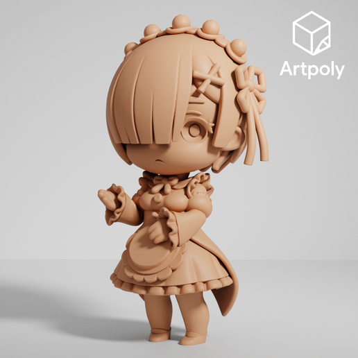 👾 Rem - 3D Model of Re:Zero・ STL File for 3D printing・Cults