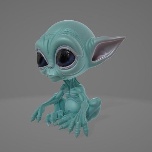👽 The alien is waiting 01・ STL File for 3D printing・Cults