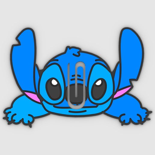 🔖 Stitch 1-v2 - Paper clip - bookmark - STL file・ STL File for 3D ...