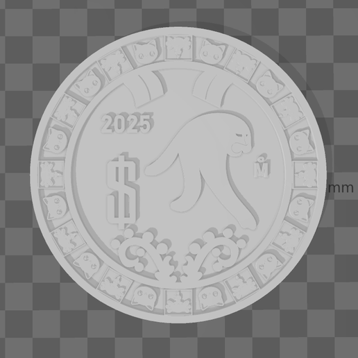 STL file Moneda Cinco Peso 👽 ・3D printable design to download・Cults