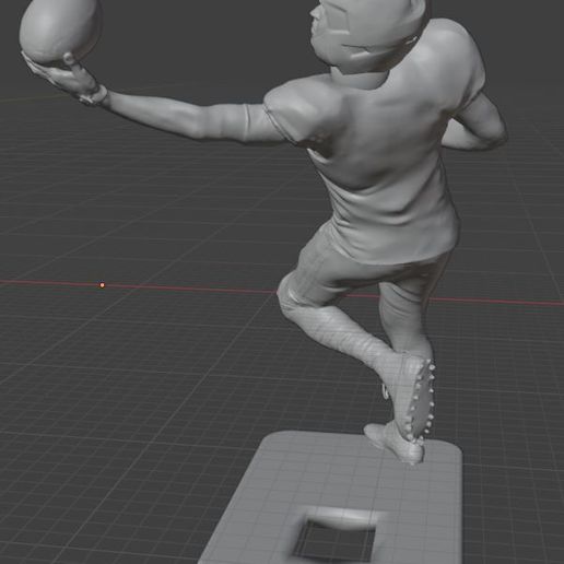 ⚡ Electric Football Figure Wide Receiver Reaching・ STL File for 3D ...