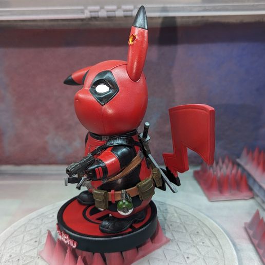 🐉 Pikachu deadpool・3D Print with the Anycubic Mono X 6K 3D printer・Cults