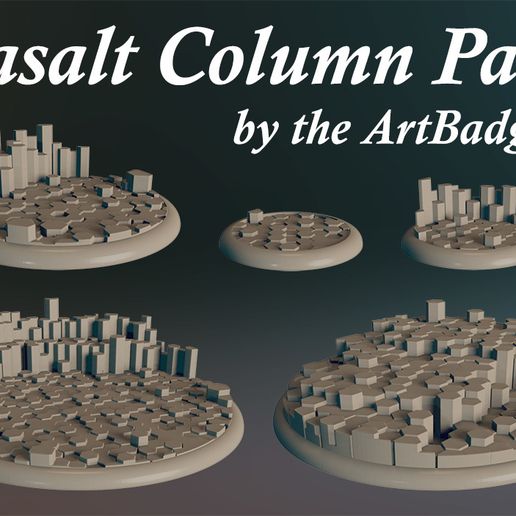 🪨 Basalt Base Pack・Free 3D File for ・Cults
