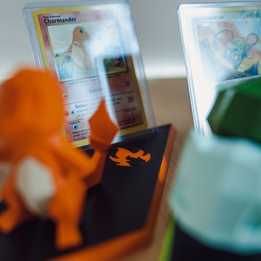 🐉 Pokemon Card Stands・Free 3D File for 3D printing・Cults