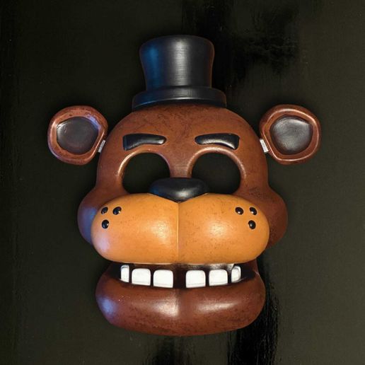 🎃 Freddy Fazbear Mask (FNAF / Five Nights At Freddy’s)・ STL File for 3D ...