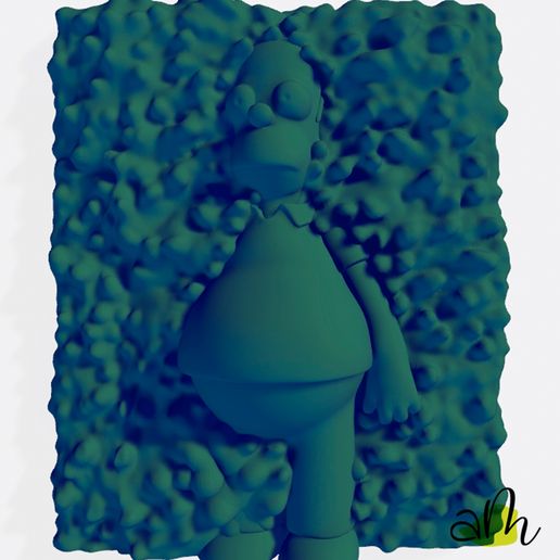 👽 Homer Simpson Gif・ STL File for ・Cults
