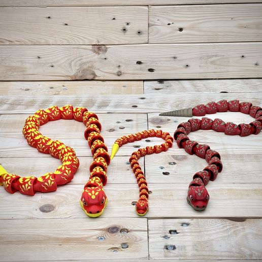 🆕 Chinese new year snake・ STL File for 3D printing・Cults