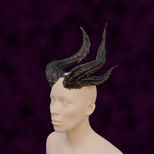 😈 Fantasy Devil Raphael/Haarlep Incubus Horns Set Baldurs Gate 3・ 3D ...