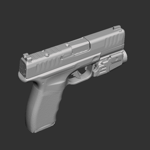 STL file Springfield Hellcat Pro Streamlight TLR 7 X Real Size 3D Gun ...