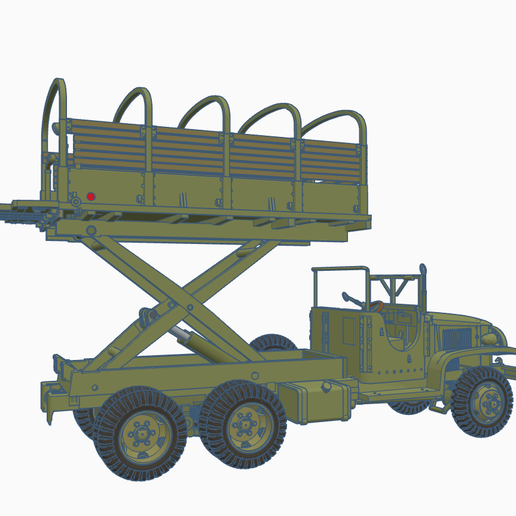 🚚 (ADD-ON) GMC CCKW 353 High-Lift cargo body (heil)・ STL File for 3D ...