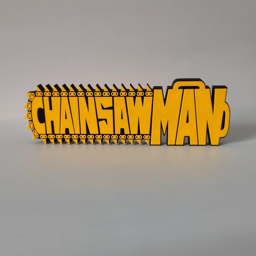 🪚 Chainsaw Man Logo・ 3MF File for 3D printing・Cults