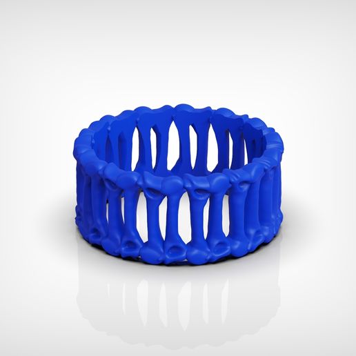💀 Skeleton bones band ring・Free 3D File for 3D printing and CNC ...