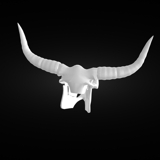 🐄 Cow Skull・ STL File for ・Cults