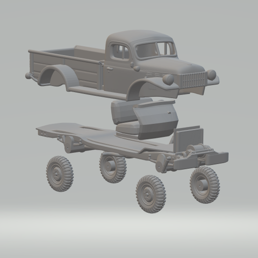 🚗 Dodge Power Wagon 1946・ STL File for ・Cults