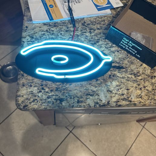 😇 Halo Logo Neon LED Sign - Master Chief XBOX 220mm build plate・ STL ...