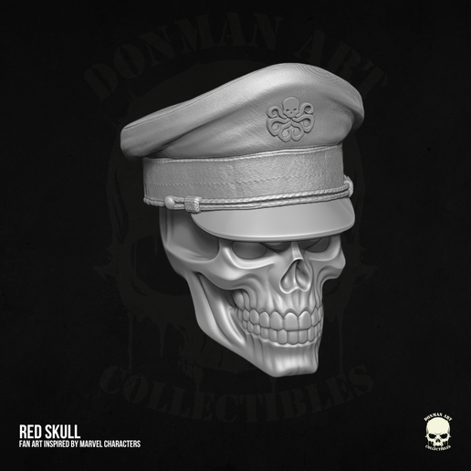 💀 Red Skull Marvel Fan Art STL For Action Figures・ STL File for 3D ...