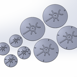 STL file Gothic flight magnetic base Unified Good set 60mm 32mm with ...