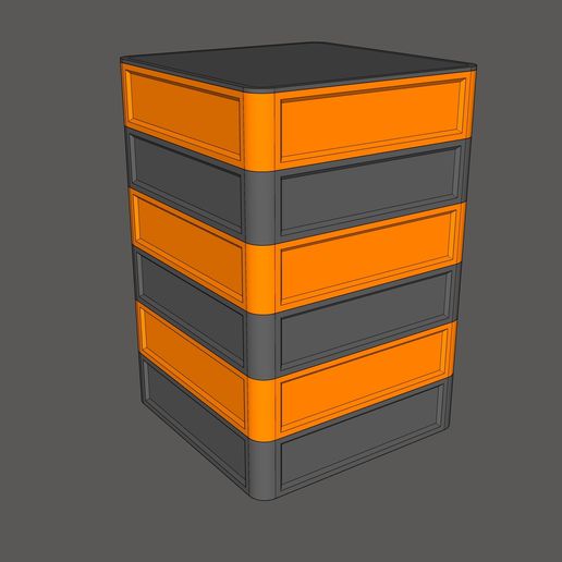 STL file Stackable Desktop Organizer Tower 📦 ・Template to download and ...