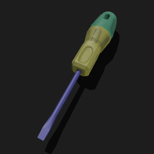 STL file Screwdriver ( Melee-Prop ) 1/1 Scale 🪛 (3MF)・Model to download ...