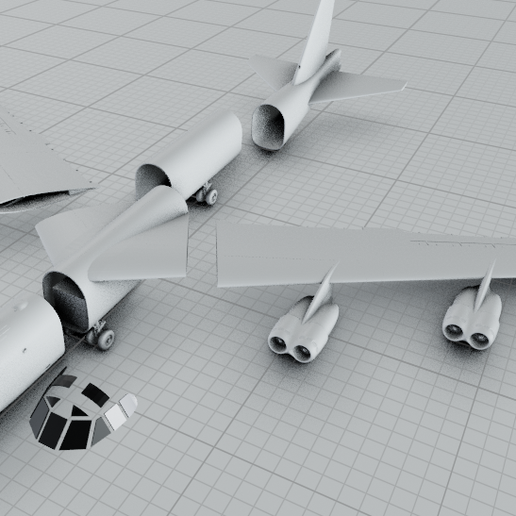 👽 Boeing B-52 Stratofortress aeroplane・ STL File for 3D printing・Cults
