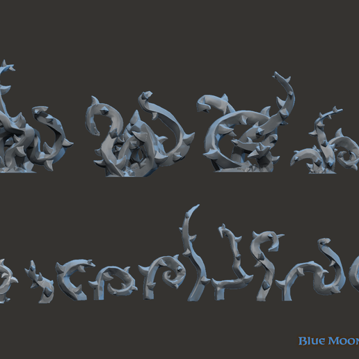 🔨 Stylized Thorns・ 3D File for ・Cults