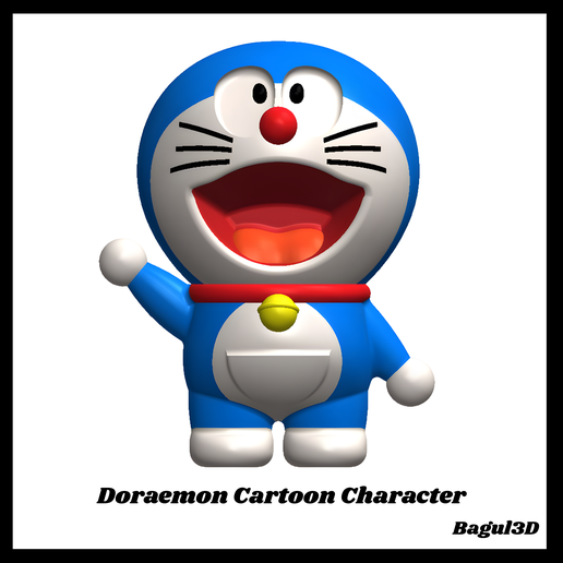 🆓 Doraemon Cartoon Character・ STL File for 3D printing・Cults