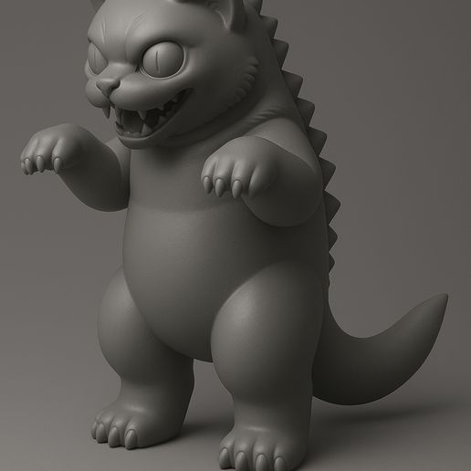 👾 catzilla・ STL File for 3D printing・Cults