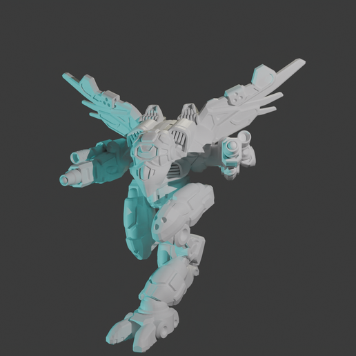 🎲 Buzzard American Mecha・ STL File for 3D printing・Cults