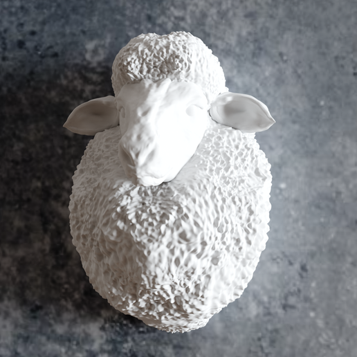 STL file sheep head wall mount stl 🐑 ・3D printer design to download・Cults