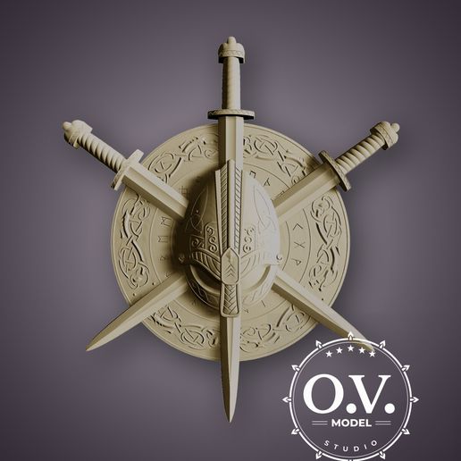 🎨 Viking armor STL, Scandinavian CNC, Nordic pattern, medieval design ...