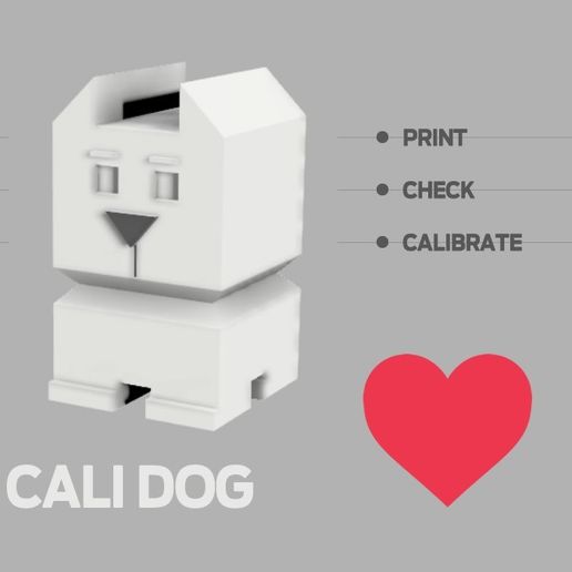 Free STL file Cali Dog - The Calibration Dog 🐕 ・3D printer model to ...