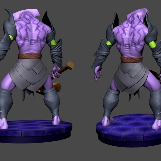 🎨 Faceless Void – 3D Printable Statue (180mm) | Dota 2 Fan Art・ 3D File ...