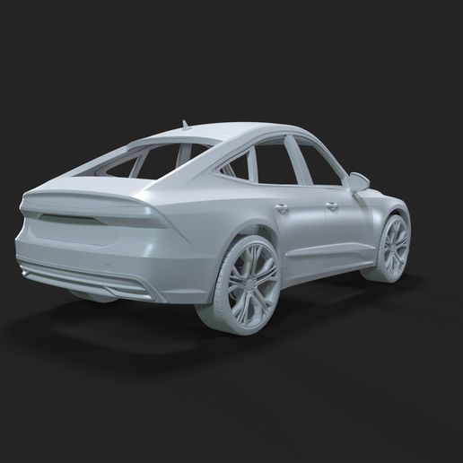 🚗 AUDI A7 Cartoon style・ STL File for 3D printing・Cults