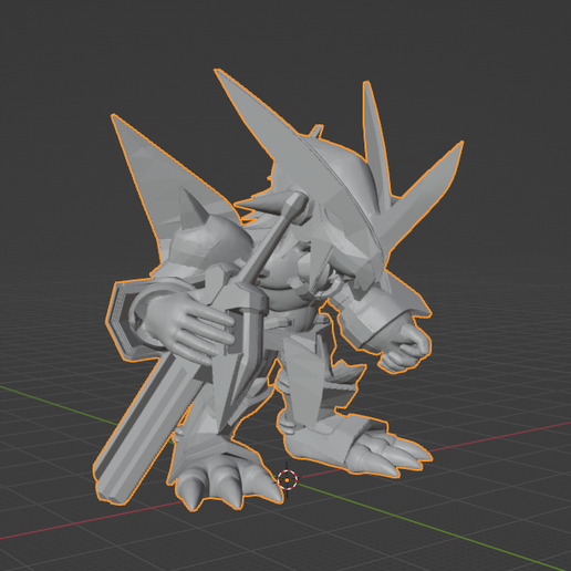 🐉 Digimon VictoryGreymon Chibi・ STL File for 3D printing・Cults