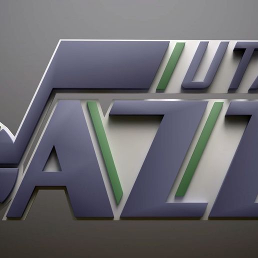🗝️ NBA Utah Jazz keychain Badge Printable and Renderable・ 3D File for ...