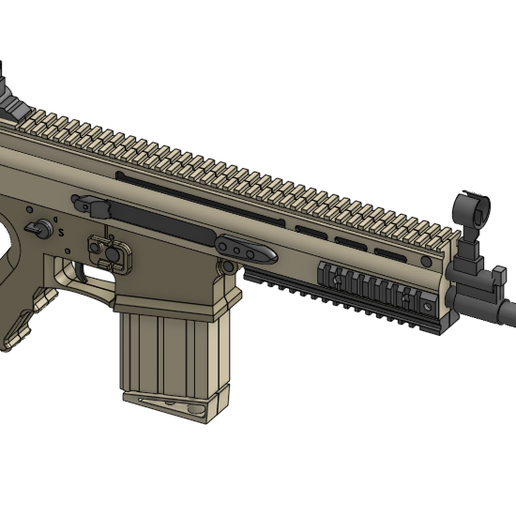 STL file FN SCAR 17S 🔫 ・3D print design to download・Cults