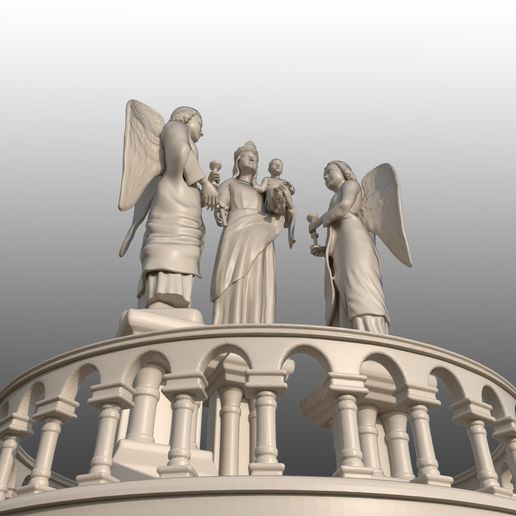 STL file statue holy mary ️ (OBJ)・3D printer model to download・Cults