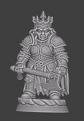 👸 Undead Dwarf Queen・Archivo STL para Impresión 3D・Cults