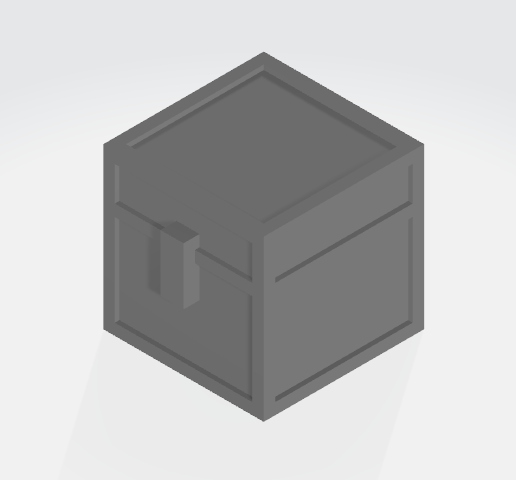 STL file Minecraft Chest・3D print design to download・Cults