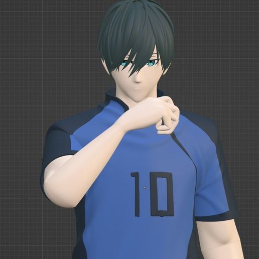 🔒 Rin Itoshi - Blue Lock・ STL File for 3D printing・Cults