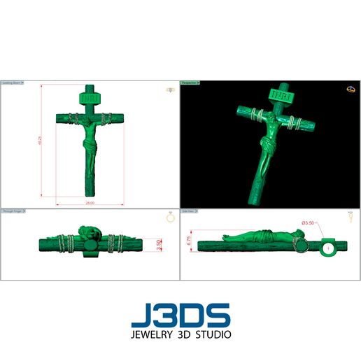️ Colgante Católico Cruz de Jesucristo・Archivo 3D para Impresión 3D・Cults