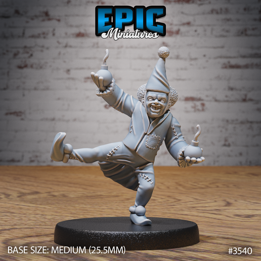 🤡 Horror Clown Set A ‧ DnD Miniature ‧ Tabletop Miniatures ‧ Gaming ...