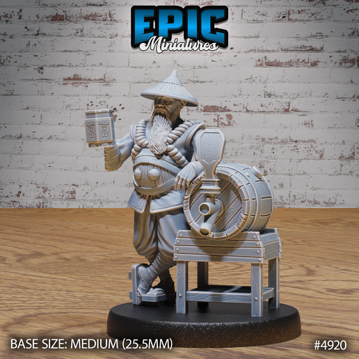 🎲 Drunk Master Set ‧ DnD Miniature ‧ Tabletop Miniatures ‧ Gaming ...