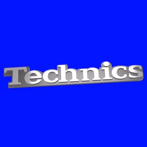 technics logo 3d