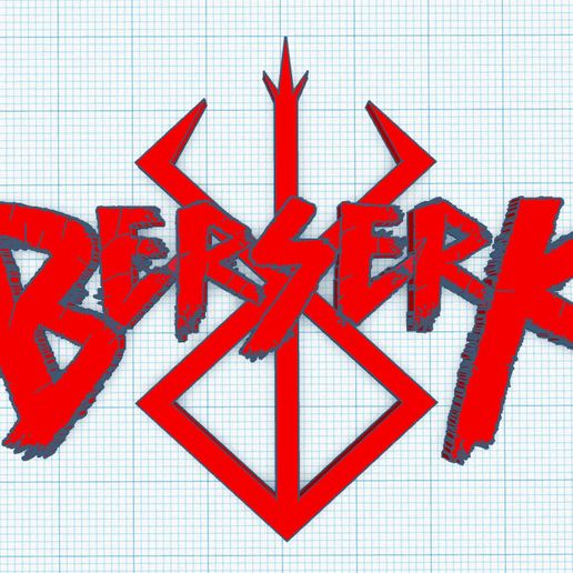 🚩 Berserk logo with the brand of sacrifice・Free STL File for 3D ...