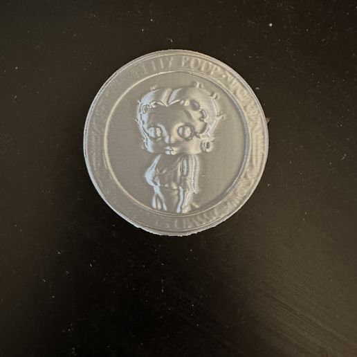 ♀️ Betty Boop Token 1・Free STL File for 3D printing・Cults